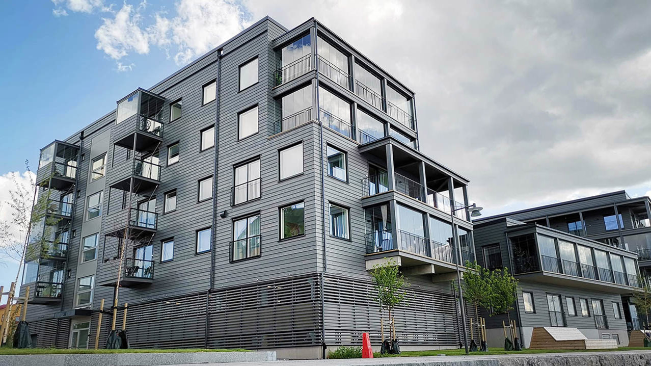 Durable and eye-catching pre-painted exterior cladding from Norra ...